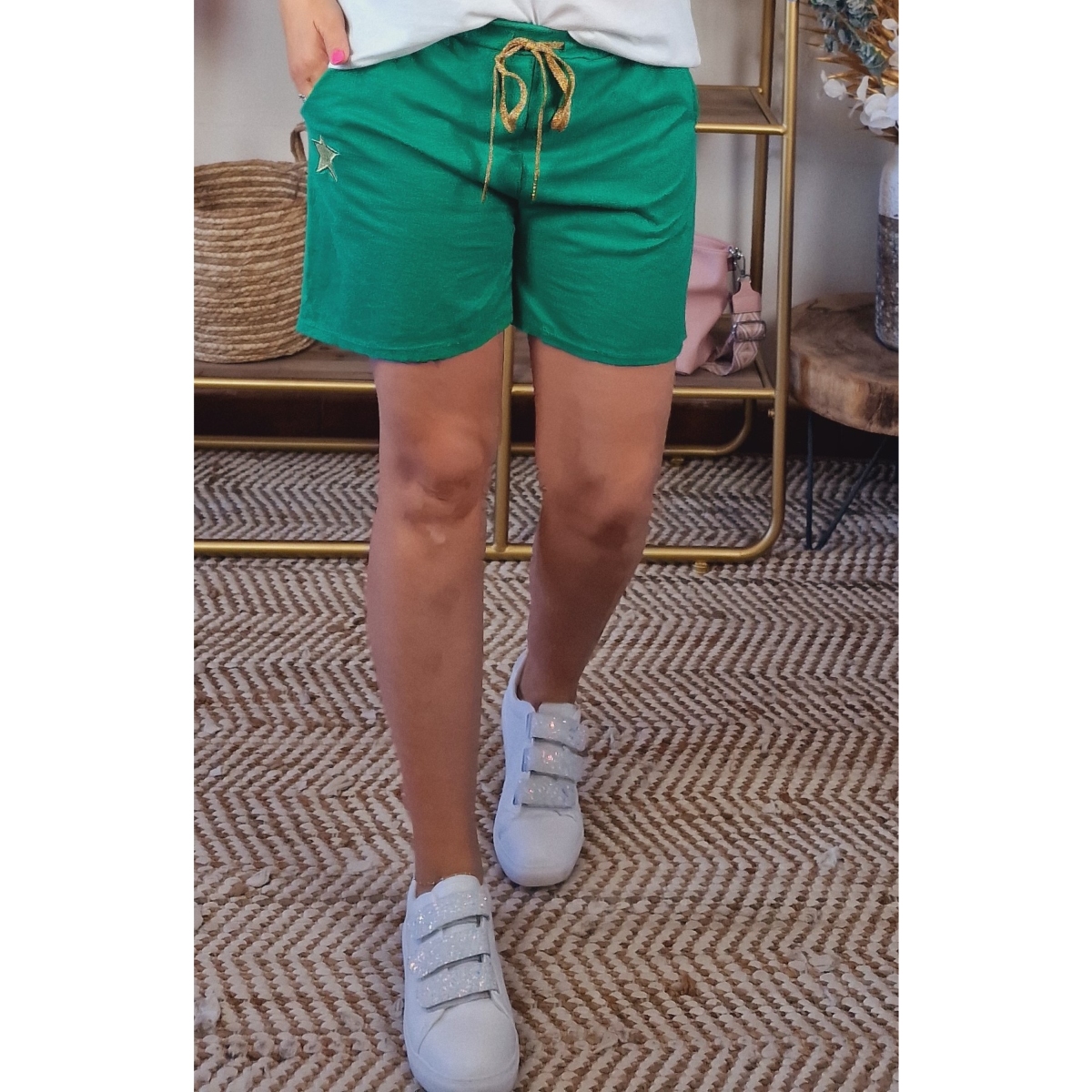 SHORT VERT LILA